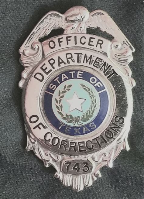 Police Badge Police Chief Michael Roberts Correctional Officer