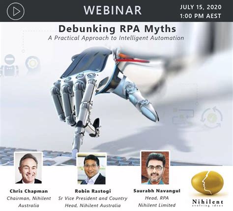 Nihilent On Linkedin Webinarseries Nihilent Rpa Intelligentautomation…