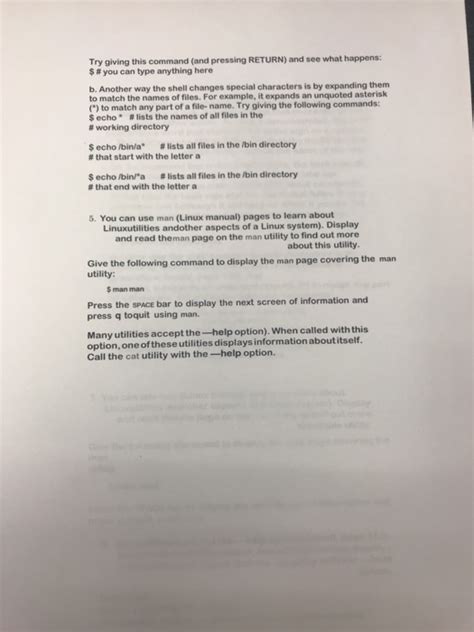 Solved Emt2390l Linux Lab 3 Getting Started Using Bash The