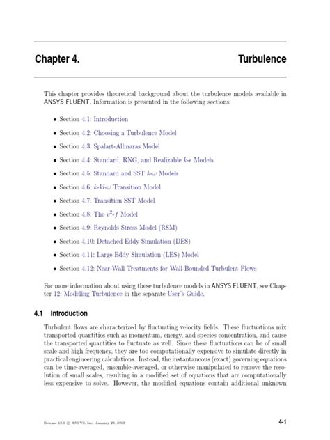 Fluent Theory Guide 101 136 Pdf Turbulence Fluid Dynamics