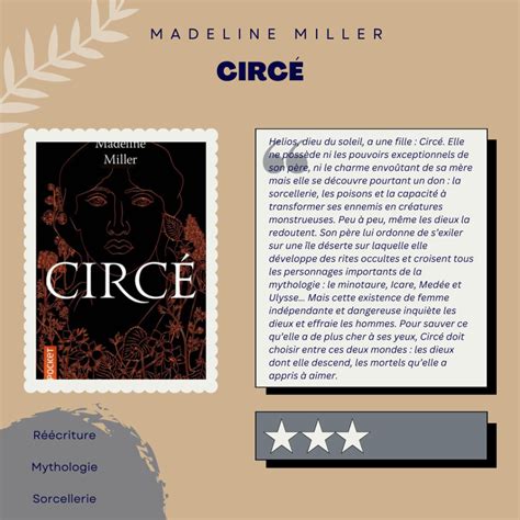 Circé Madeline Miller Le Rocking Chair