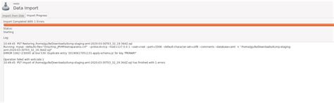 Javascript Error 1062 23000 At Line 530 Duplicate Entry
