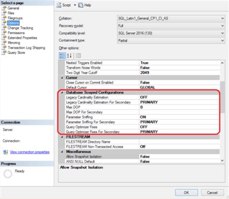 Database Scoped Configuration On SQL Server 2016 Datavail