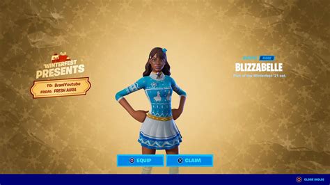 How To Get Blizzabelle Skin On Console In Fortnite Working Youtube