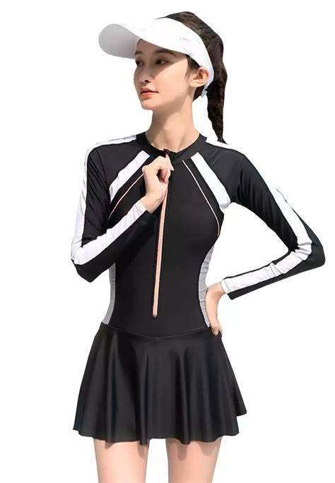 Buy Zitique European Swimsuit Black Online Zalora Malaysia