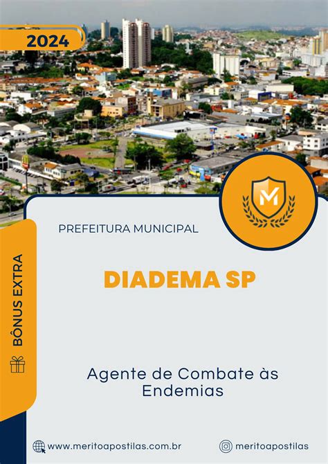 Apostila Agente De Combate às Endemias Prefeitura De Diadema Sp 2024