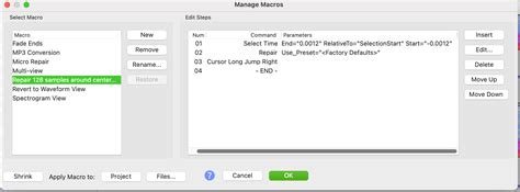 Repair Tool Complaining About Too Many Samples Selected MacOS