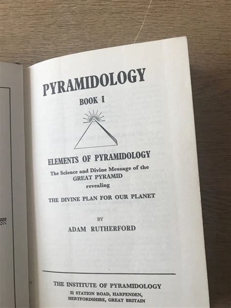 Esoteric Adam Rutherford Pyramidology 4 Volumes 1970s Christian