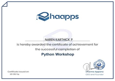 Naren Karthick P On Linkedin Pythonprogramming Controlflow