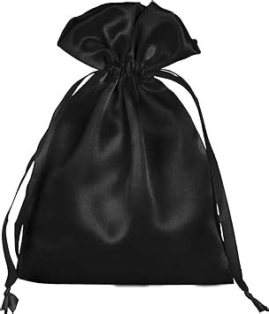Amazon AKLVBL Pack X Inches Black Satin Bags Small Gift Bags Jewelry Bags Drawstring