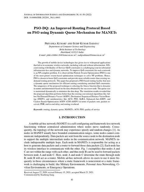 Jise 202201 03 Pdf Routing Wireless Ad Hoc Network
