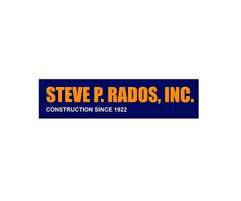 Logo Design For Steve P Rados Inc Construction Since 1922 By Boon