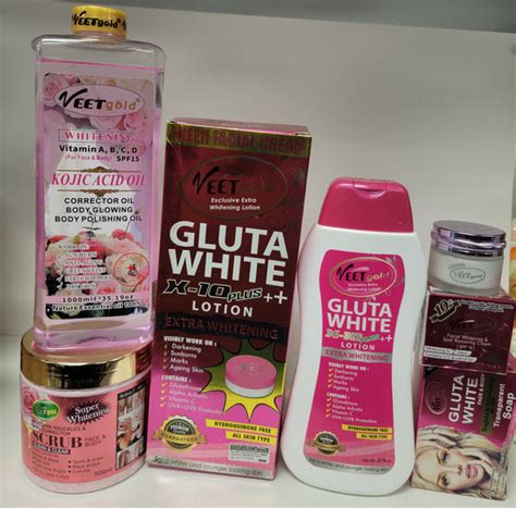 Veetgold Gluta White Extra Whitening Lotion Soap Oil Face Cream