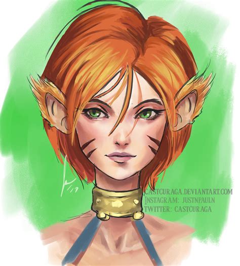 Katt Breath Of Fire Ii Portrait By Castcuraga On Deviantart