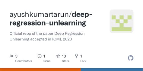 Github Ayushkumartarun Deep Regression Unlearning Official Repo Of