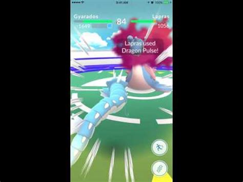 Pokemon Go Epic Battle Gyarados Vs Lapras Youtube