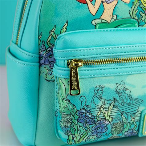 Loungefly X Disney The Little Mermaid Underwater Mini Backpack Geekcore