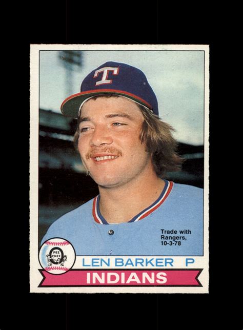 1979 Len Barker O Pee Chee 40 Indians G0963 Opc