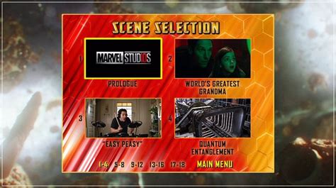 Ant Man And The Wasp 2018 Dvd Menus