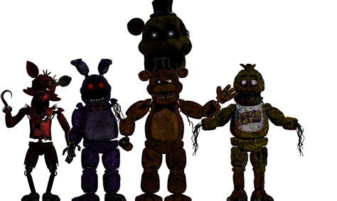 Fnaf Edits Withered Classic Animatronics Five Nights At Freddys Pt
