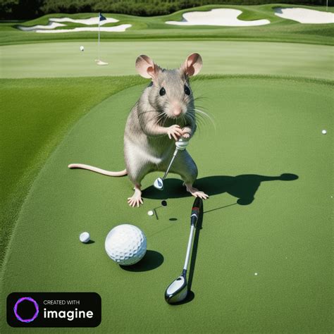 Asked Ai To Make A Pic Of A Rat Playing Golf 😆 R Rats