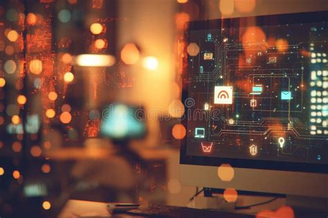 Illustration Of The Challenges Of Protecting Digital Information With A Cyberattack On A Secure