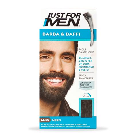 Краска для усов и бороды Just for Men М55 28мл (цвет черный), цена 395 ...