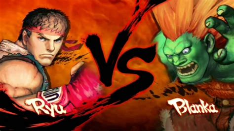 Street Fighter Iv Champion Edition Ryu Vs Blanka Hard Arcade Mode Fight Youtube