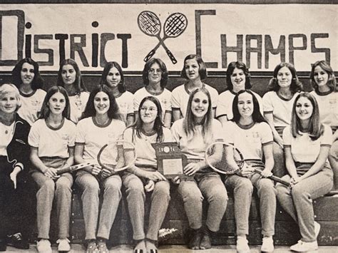 1975 Glendale High School Girls Tennis State Championship Team