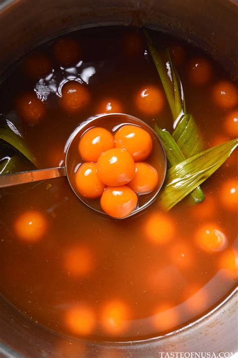 Biji Salak Sweet Potato Balls In Palm Sugar Syrup Taste Of Nusa