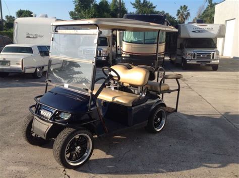 Blue 2016 Ezgo Ez Go 48v 4 Seat Passenger Golf Cart Fast Upgraded Motor