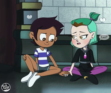 Luz And Amity By Thefreshknight On Deviantart Owl House Amity Owl