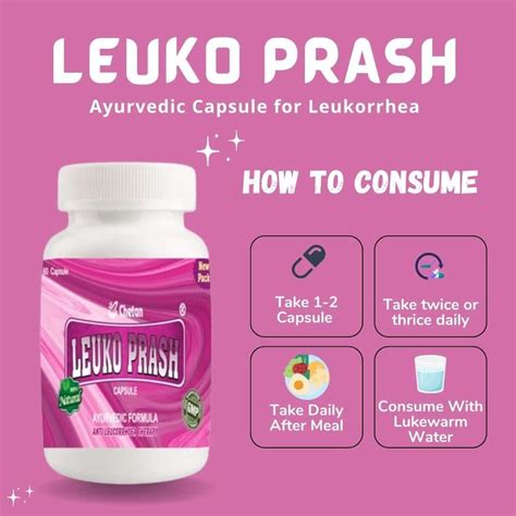 Ayurvedic Leuko Prash Capsule Medicine For White Discharge