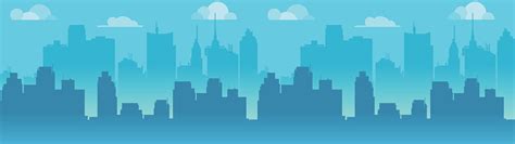 도시 스카이라인 벡터 일러스트입니다 블루 시티 실루엣입니다 주간 도시의 스카이 라인 응용 프로그램에 대 한 벡터 일러스트입니다 0명에 대한 스톡 벡터 아트 및 기타 이미지