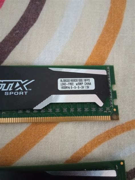 16 Gb Ddr3 Crucila Ballistix 1600 Mhz