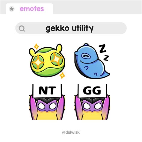 Valorant Gekko Utility Emote Bundle Twitch Discord Youtube Etsy