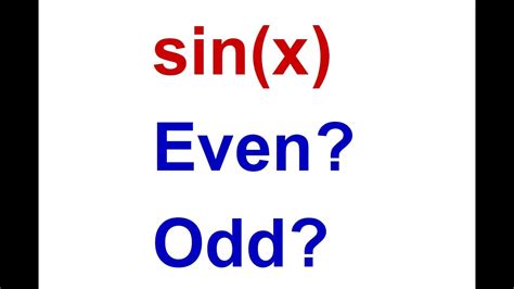 sin x is even or odd shop