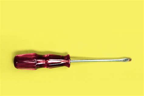 Premium Photo Screwdriver Metal Tool Plastic Handle