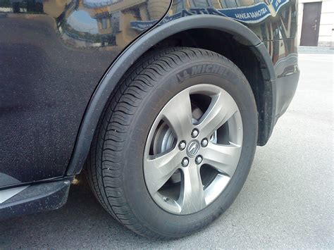 Рейлинги. Расширители арок. — Acura MDX (2G), 3,7 л, 2008 года ...