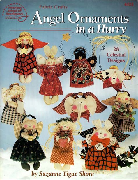 American School Of Needlework Angel Ornaments In A Hurry Soft Cover