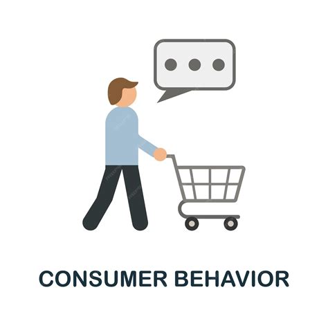 Premium Vector Consumer Behavior Flat Icon Colored Sign From Customer Management Collection