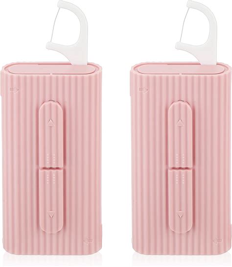 2 Pcs Automatic Floss Organizer Portable Floss Dispenser