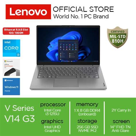 Promo Lenovo V14 G3 Iap Core I3 1215u 8gb 256 W11ohs 8gb Diskon 8
