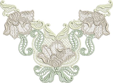 Lace Flower Design Fsl Embroidery Motif 22 By Sue Box Sue Box Creations