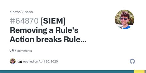 Siem Removing A Rules Action Breaks Rule Execution · Issue 64870 · Elastickibana · Github