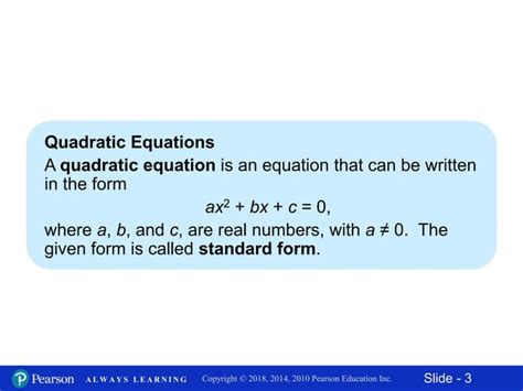 Section 13 6 Solving Quadratic Equations Using The Zero Factor Property Pptx