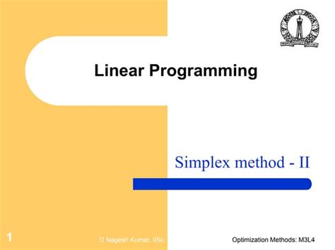 Simplex Method Minimization Pdf