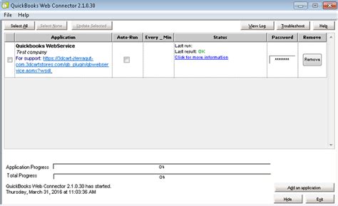 QuickBooks Web Connector ECommerce App