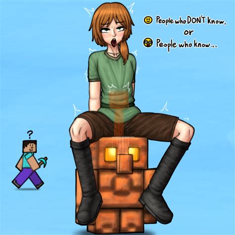 Rule 34 1girls Abs Alex Minecraft Breasts Copper Golem Dildo Dildo