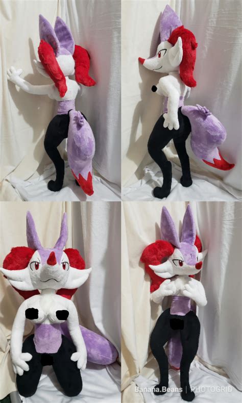 Pokemon Life Sized Braixen Plush By Beananas Bjd On Deviantart